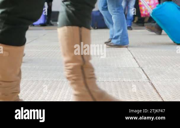 People walking on platform central Stock Videos & Footage - HD and 4K ...
