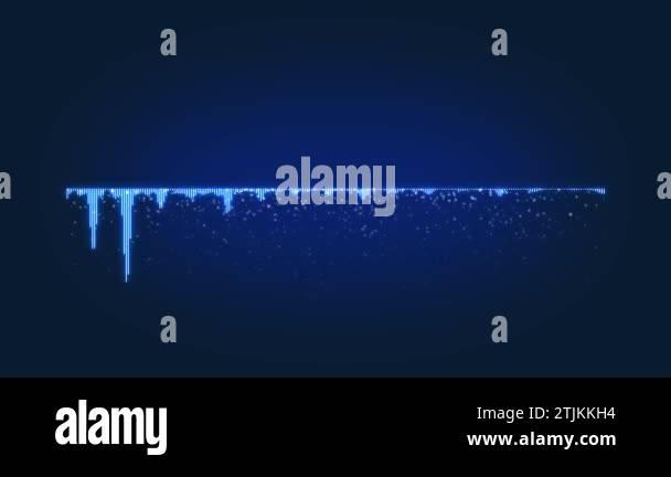 Animation blue audio frequency waveform Stock Videos & Footage - HD and ...