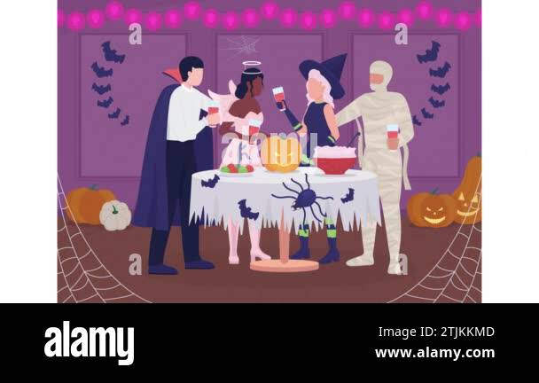 Illustration cartoon room interior scene Stock Videos & Footage - HD ...