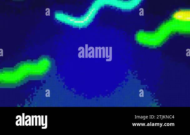 Transforming data glitch 8 bit retro neon cyberpunk iridescent ...