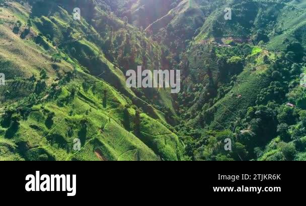 Drone view two green mountains Stock Videos & Footage - HD and 4K Video ...