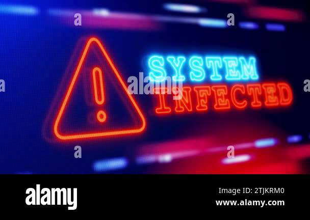 System Infected Warning Alert Screen loop Blinking glitch error ... System Infected Warning Alert Screen loop Blinking glitch error ...
