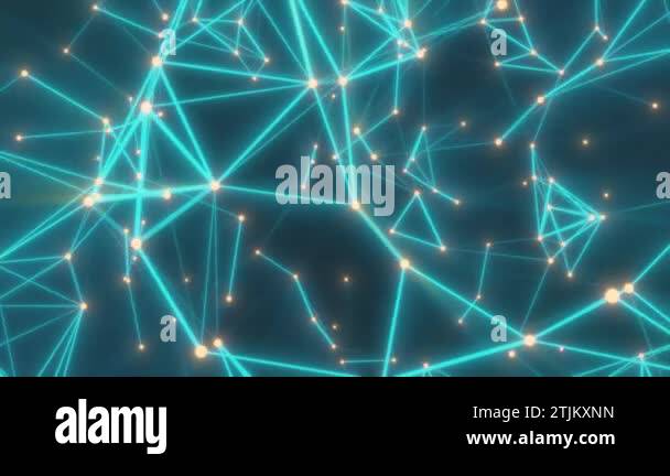 Scientific video background with plexus and internet networks, in 4k ...