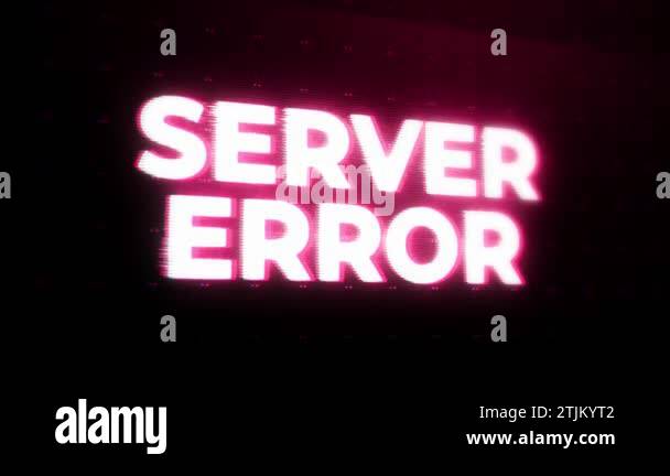 Server Error Warning Alert Error Message flashing on Screen, Computer ... Server Error Warning Alert Error Message flashing on Screen, Computer ...