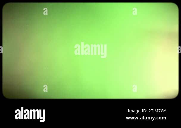 The effect of an old cathode ray tube television on a green screen ...