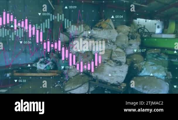 Animation of graphs with numbers moving on transparent background ...