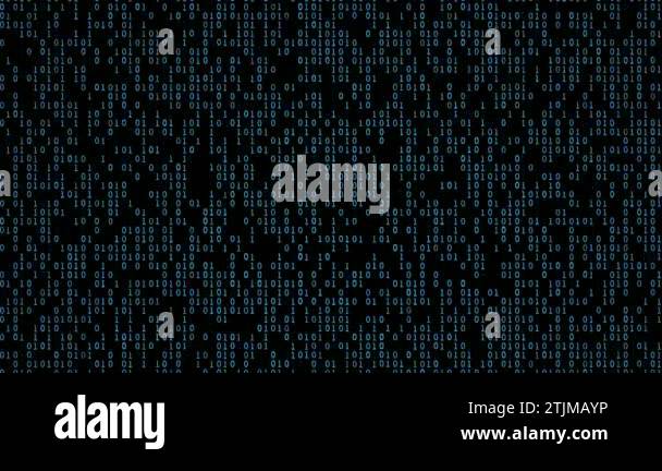Binary numbers background. Artificial intelligence and big data concept. Machine learning. 4K ...