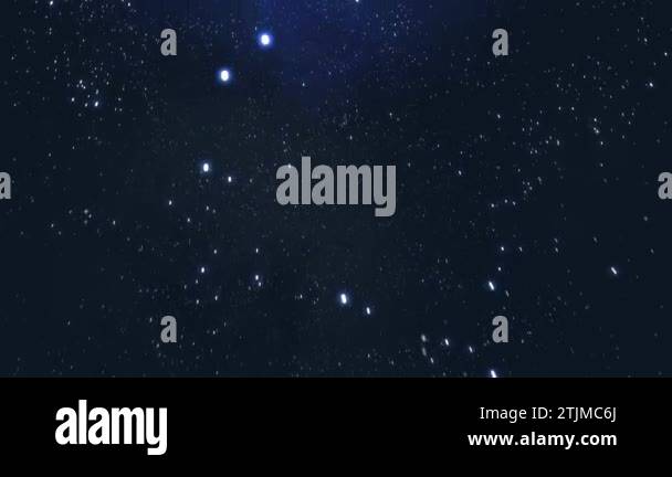 A beautiful stock motion graphics animation of a space flight towards a ...