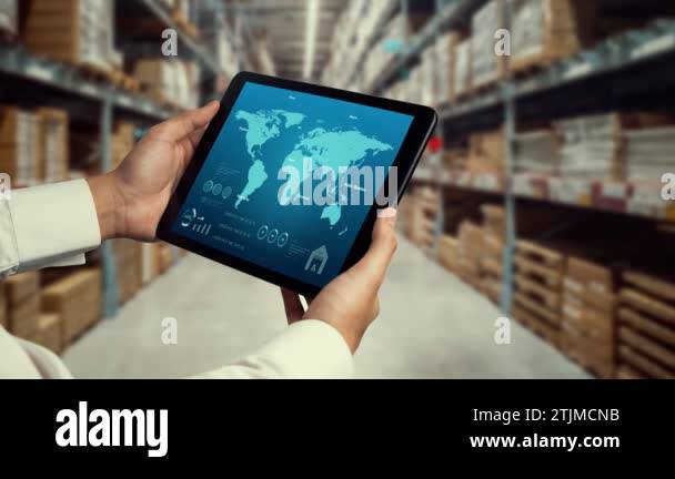Warehouse management deft software in computer for real time monitoring ...