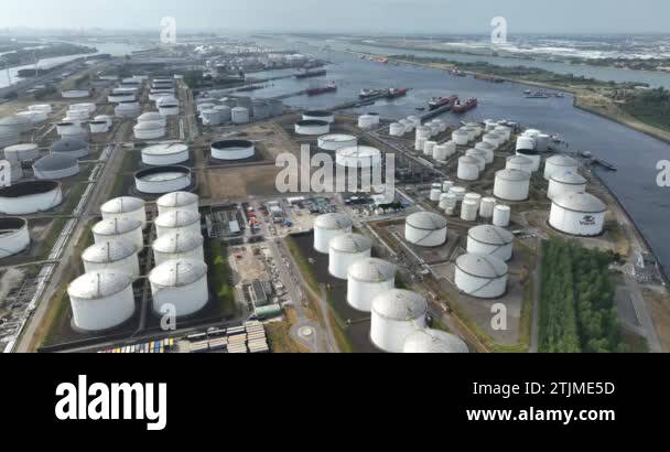 Rotterdam europoort port terminal netherlands Stock Videos & Footage ...