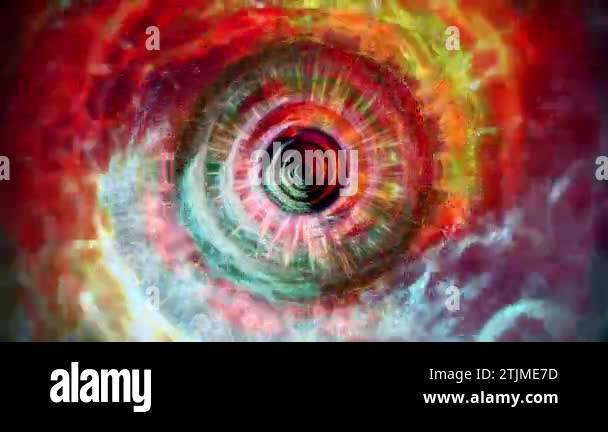 Abstract Sci-Fi Portal Futuristic Trippy Endless Tunnel Alien Cave - 4K ...