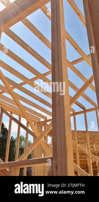 Framing beam provides structural support layout of joists to new built ...