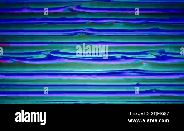 Multi-colored noisy bad tv effects, interference sci-fi dreamy ...