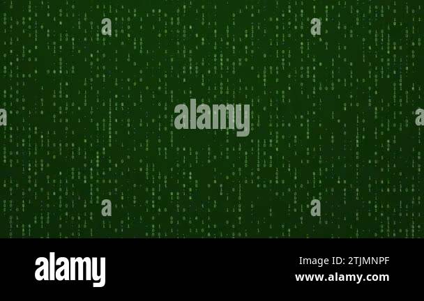 Binary numbers background. Artificial intelligence and big data concept. Machine learning. 4K ...