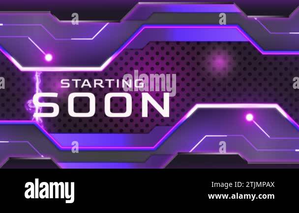 Stream Overlay Screen. Gradient Saber Streaming Overlay: Purple ...