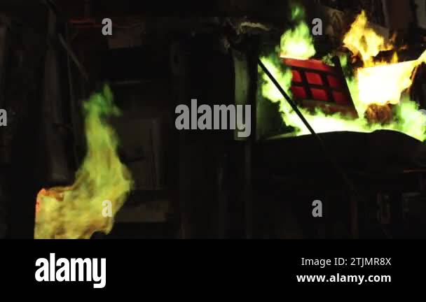 Blast furnace gas, steelmaking furnace, steel production. Melting ...