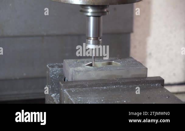 The Cnc Milling Machine Cutting Injection Mold Part With Ball End Mill