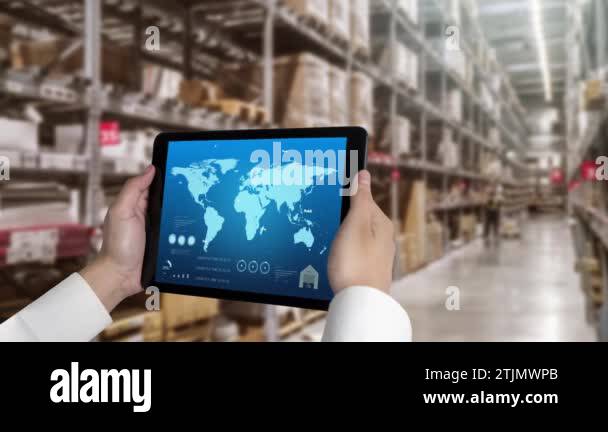 Warehouse management deft software in computer for real time monitoring ...