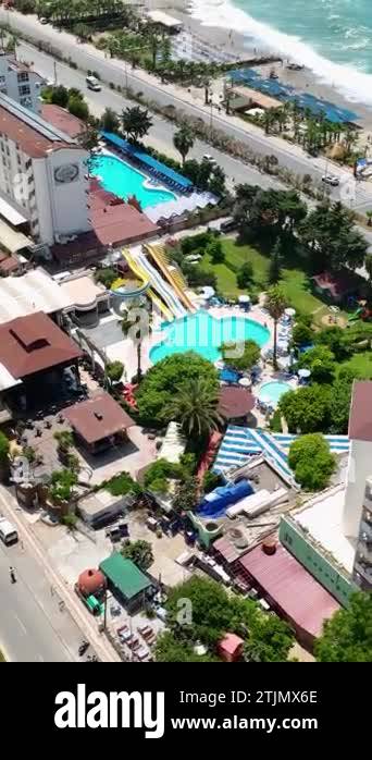 Witness the coastal splendor from a unique vantage point as the drone ...