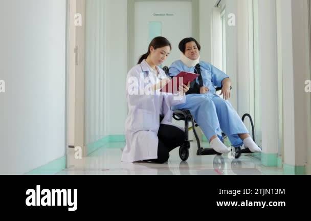 Female doctor taking notes on treatment of obese female patients Stiff ...