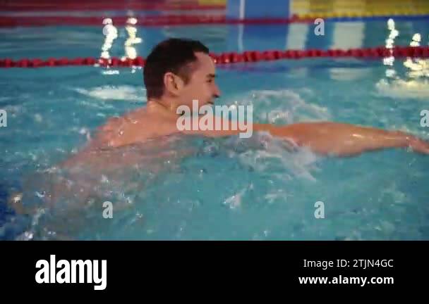 Man in swimming pool high Stock Videos & Footage - HD and 4K Video ...