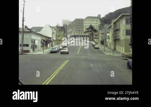 San Francisco, United States may 1982: San Francisco city street view ...