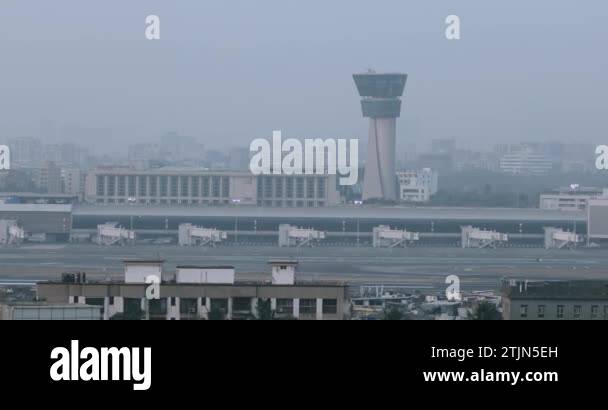 India International Airport Radar Traffic Control Tower. Air Traffic ...