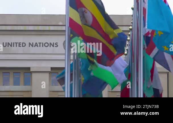 Flags united nations office Stock Videos & Footage - HD and 4K Video ...