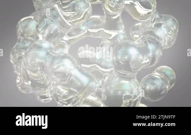 Abstract artistic surreal object based on metabolic spheres in the ...