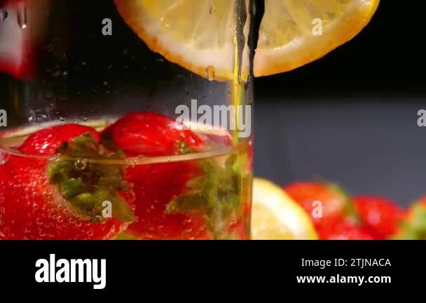 Fizzy cool drink sliced fruit Stock Videos & Footage - HD and 4K Video ...
