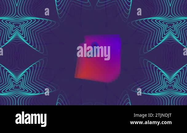 Composition of spirals and circles moving and spinning on seamless loop ...