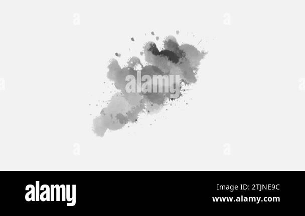 ink transition splatter blot spreading effect animation. Ink brush ...