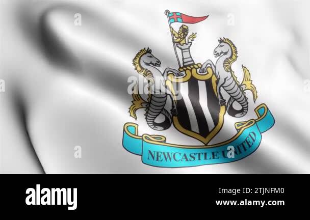 Newcastle-United Flag video waving in wind. Newcastle-United Flag Wave ...