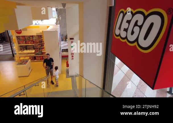 Europe, Italy , Milan 07-07-2023 - Lego bricks - store shop retail in ...
