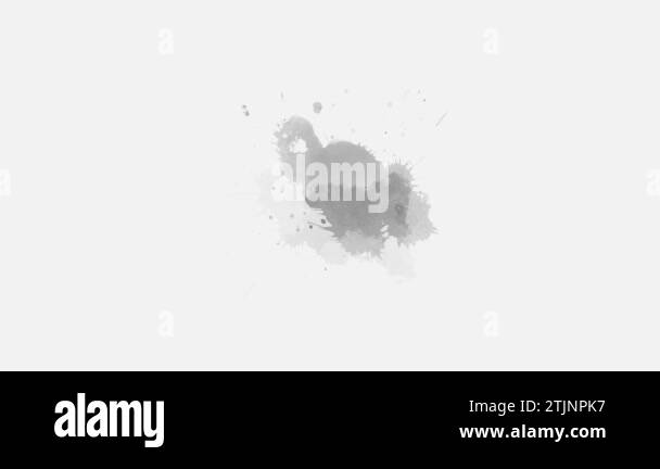 ink transition splatter blot spreading effect animation. Ink brush ...