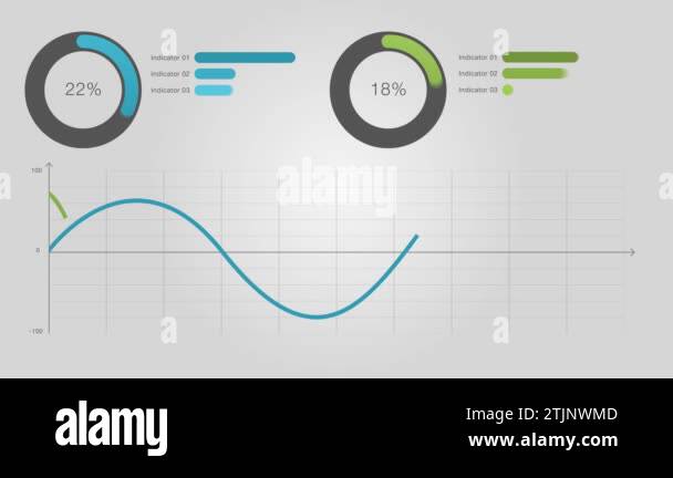 Futuristic graphs and charts, futuristic user screen interface with ...