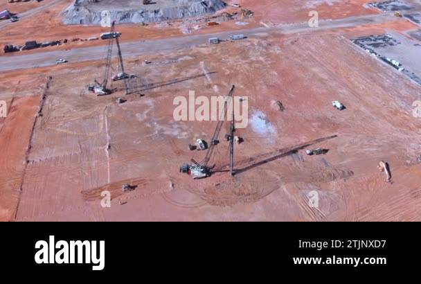 Truck mounted pump would be mounted construction site drilling soil ...