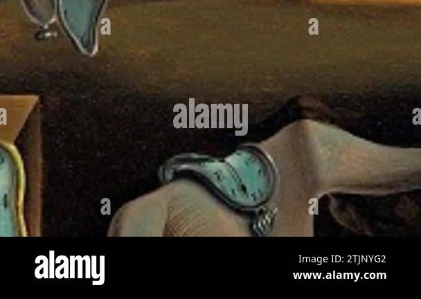 The Persistence of Memory, Salvador Dal - Infinite Zoom Animation Stock Video Footage - Alamy