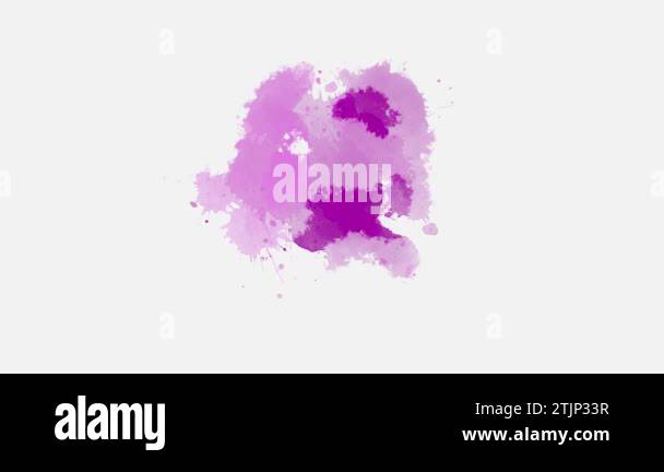 Ink drops fluid splash. Ink splatters transition animation. Ink brush ...