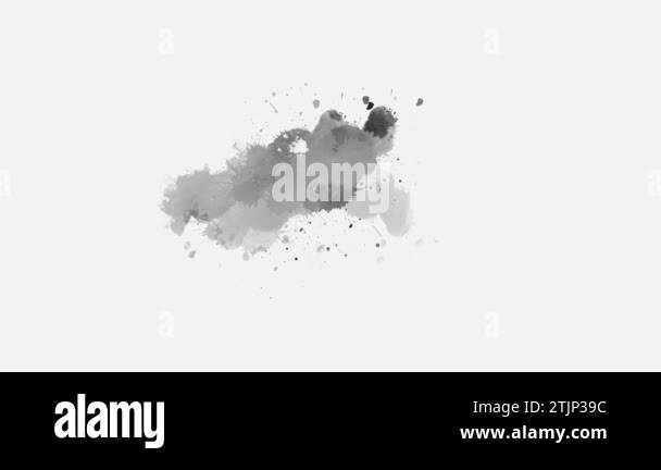 ink transition splatter blot spreading effect animation. Ink brush ...