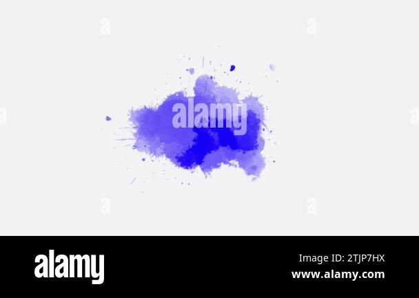 ink transition splatter blot spreading effect animation. Ink brush ...