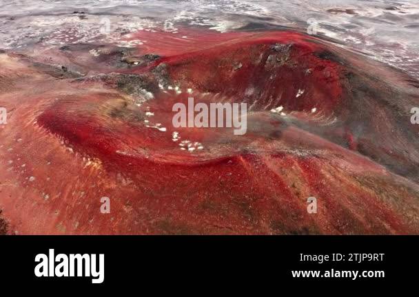 Extinct Red Volcano Unusual Wonder Of Nature In Iceland Traces of ...