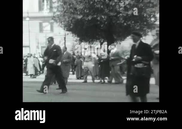 1950s city sidewalk people walking Stock Videos & Footage - HD and 4K ...