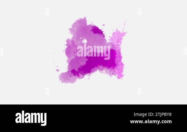 Ink drops fluid splash. Ink splatters transition animation. Ink brush ...
