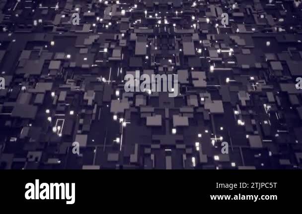 Quantum computing concept. Artificial Intelligence theme. 4K UHD ...