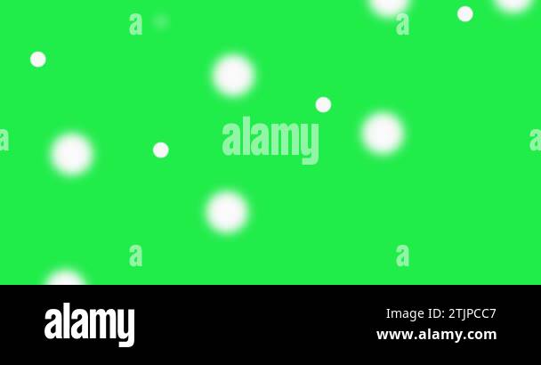 Holidays realistic slow falling snow animation on green screen ...