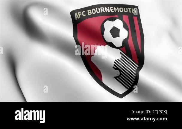 AFC-Bournemouth Flag video waving in wind. AFC-Bournemouth Flag Wave ...