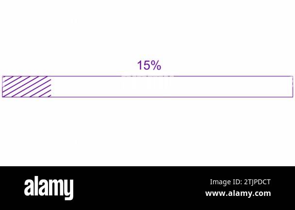 Animated violet loading symbol. Loading bar icon. Sign of download ...