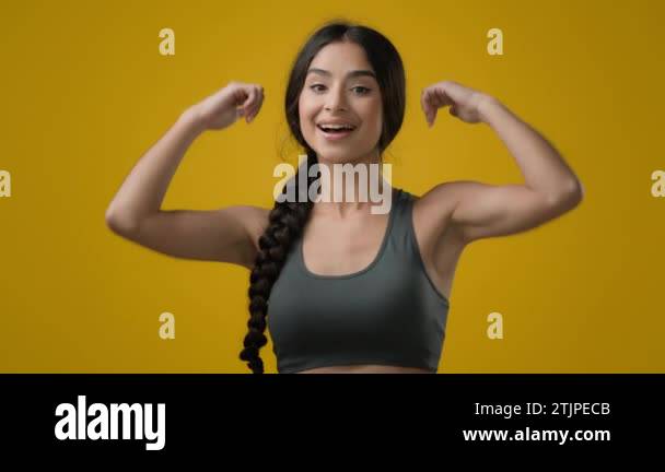 Portrait cheerful proud female athlete Stock Videos & Footage - HD and ...