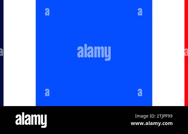France Flag Colors. 2D Animated transition in horizontally on both ...
